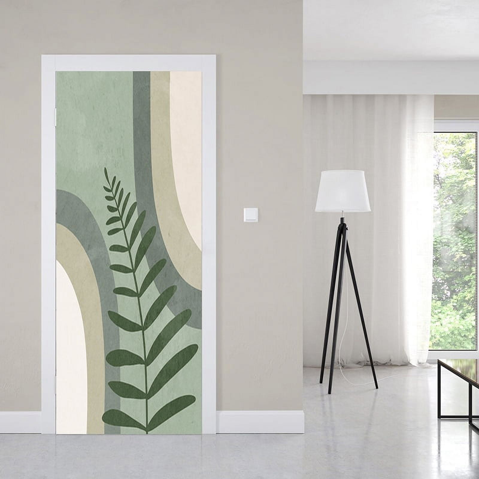 3D Modern Minimalist Air Door Sticker Apartment Elevator Home Living ...