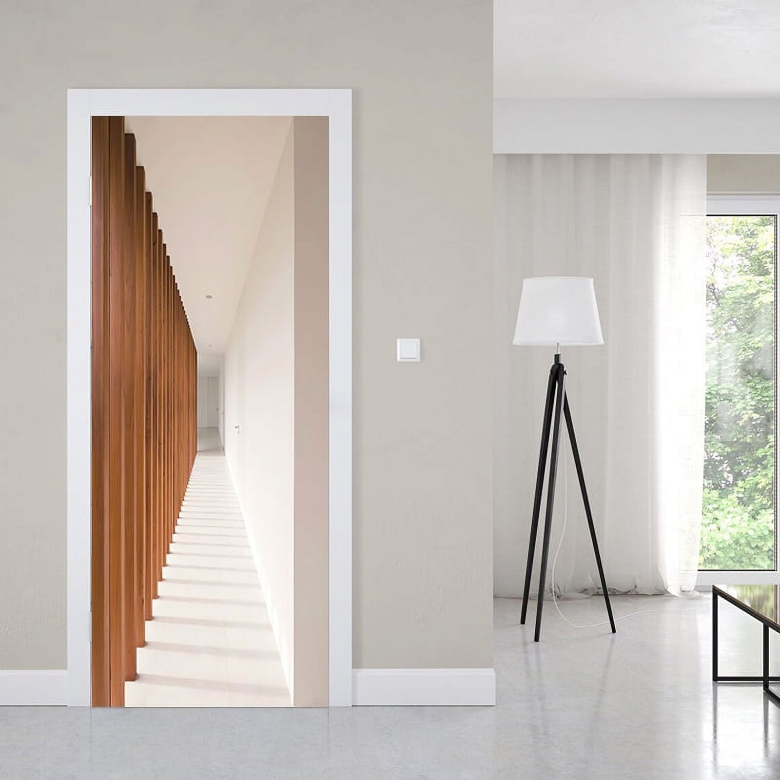 3D Modern Minimalist Air Door Sticker Apartment Elevator Home Living ...