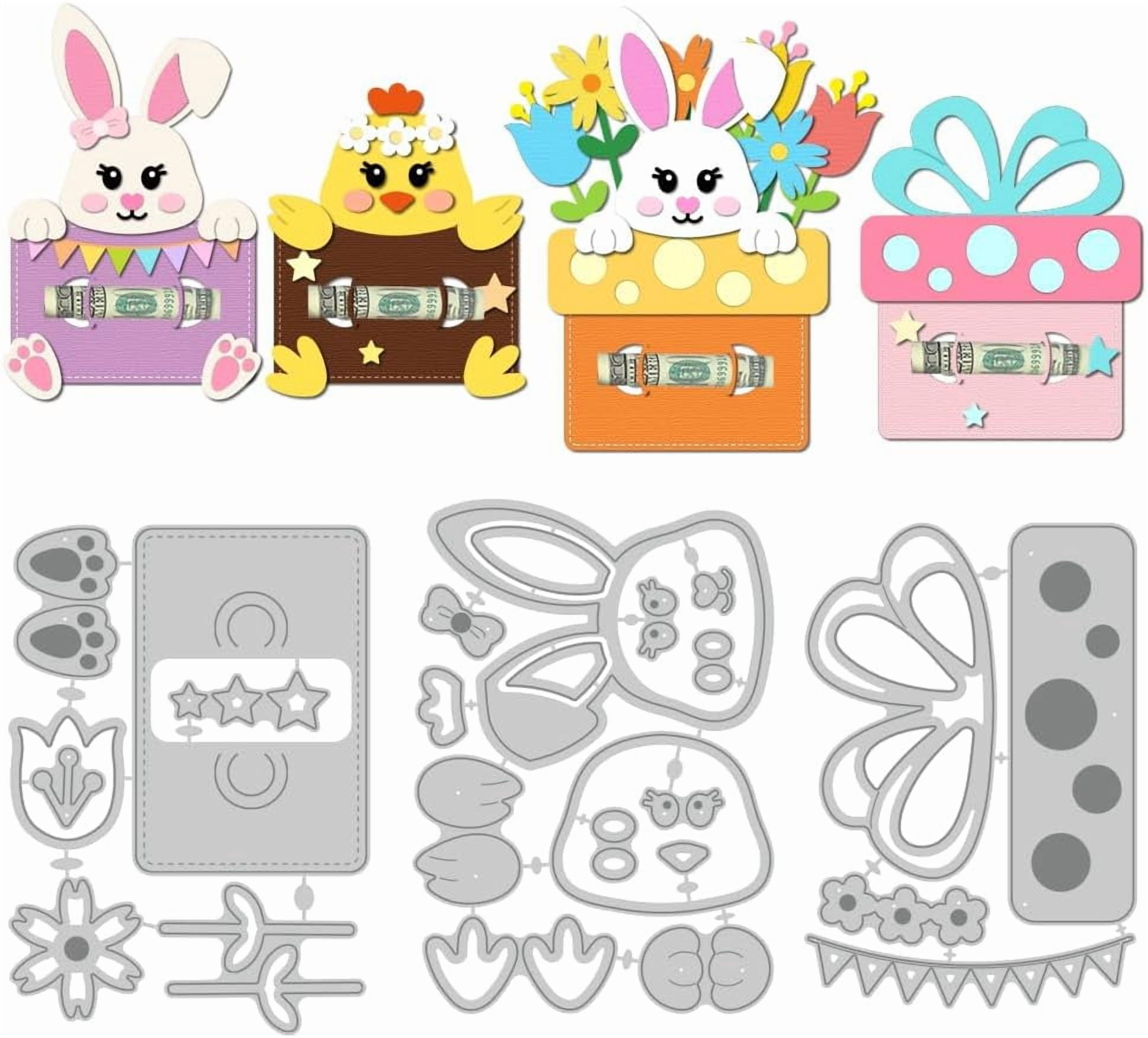 3D Money Roll Stand Die Cuts Carbon Steel Cutting Dies Rabbit Duck ...