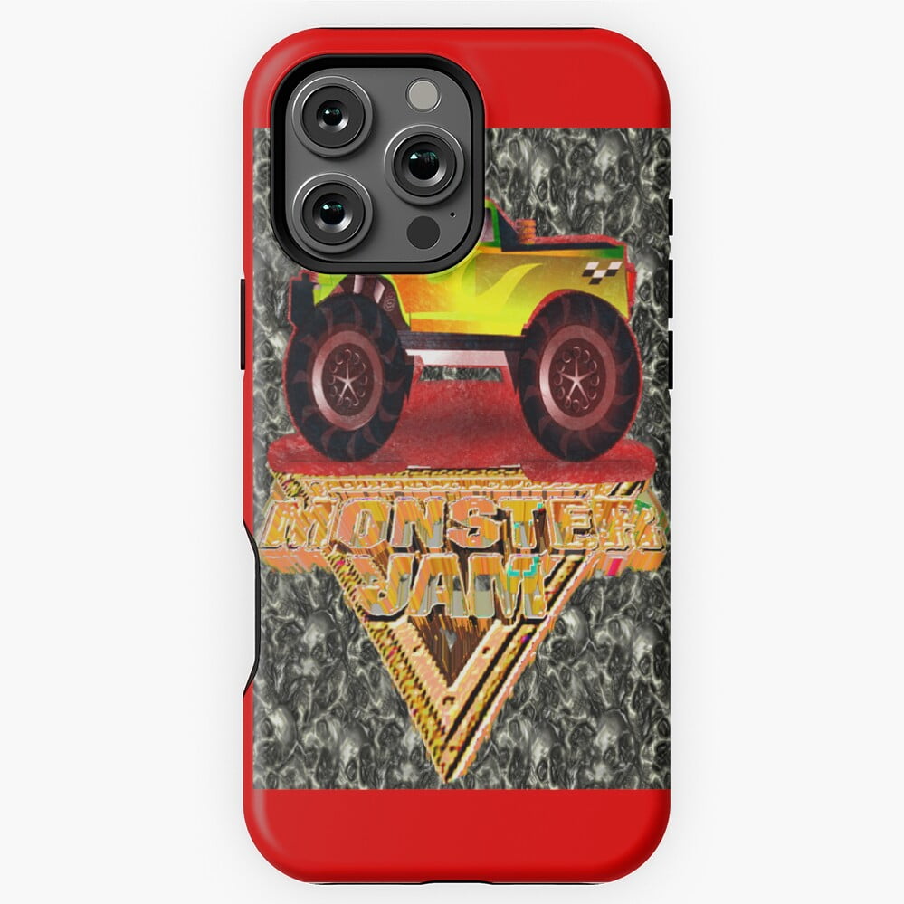 3D Monster Jam Skeletor Truck Art Phone Case for iPhone 16 15 14 13 12 ...