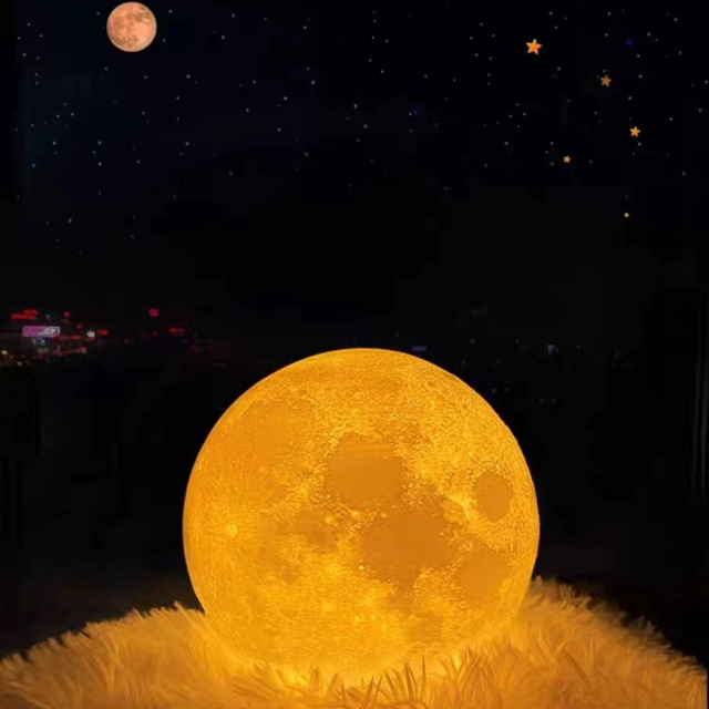 3D Moon Lamp, 3 inches Moon Lights, Night Light for Kids Adults ...