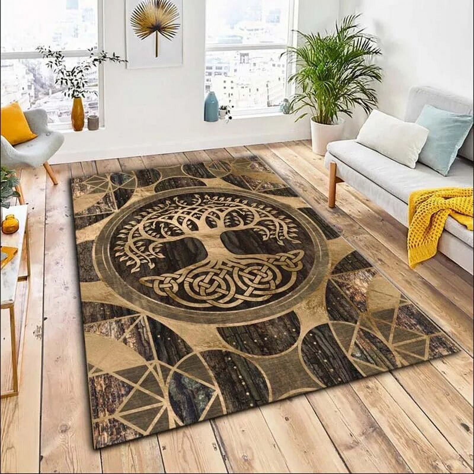 3D Moon Phase Tree of Life Carpet Area Rug Sun and Moon Carpets ...