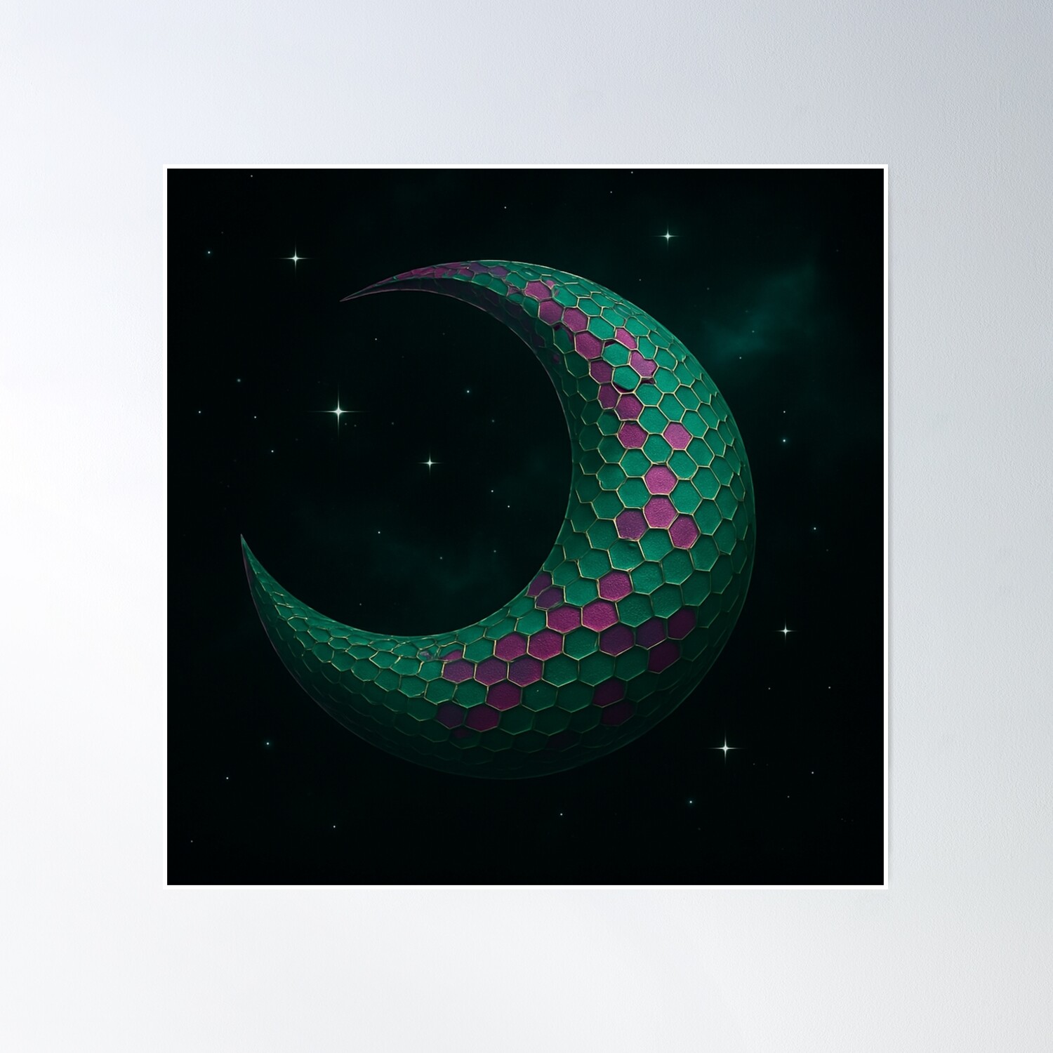 3D Moon Poster Wall Art, Modern Wall Decor, 30x30 UNFRAMED - Walmart.com