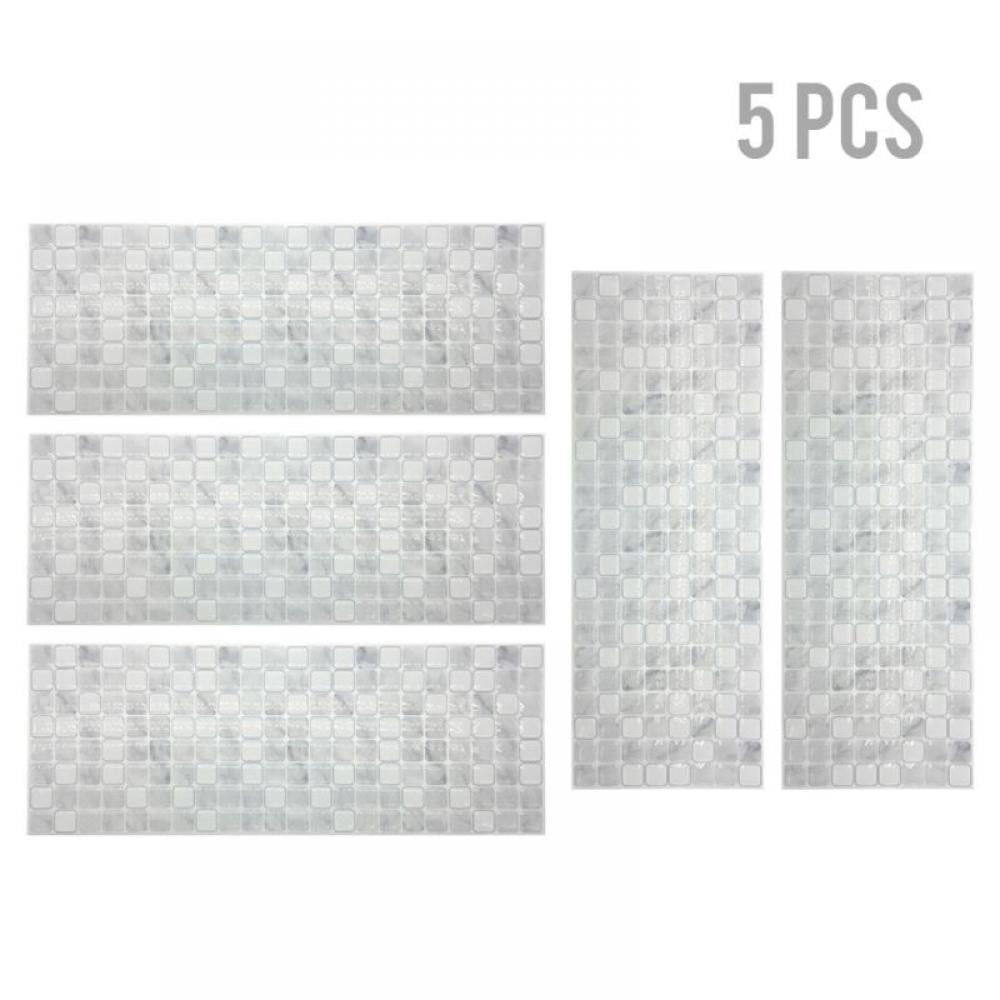3D Mosaic Tile Sticker Removable Wallpaper Tile Green, 3D Self Adhesive ...