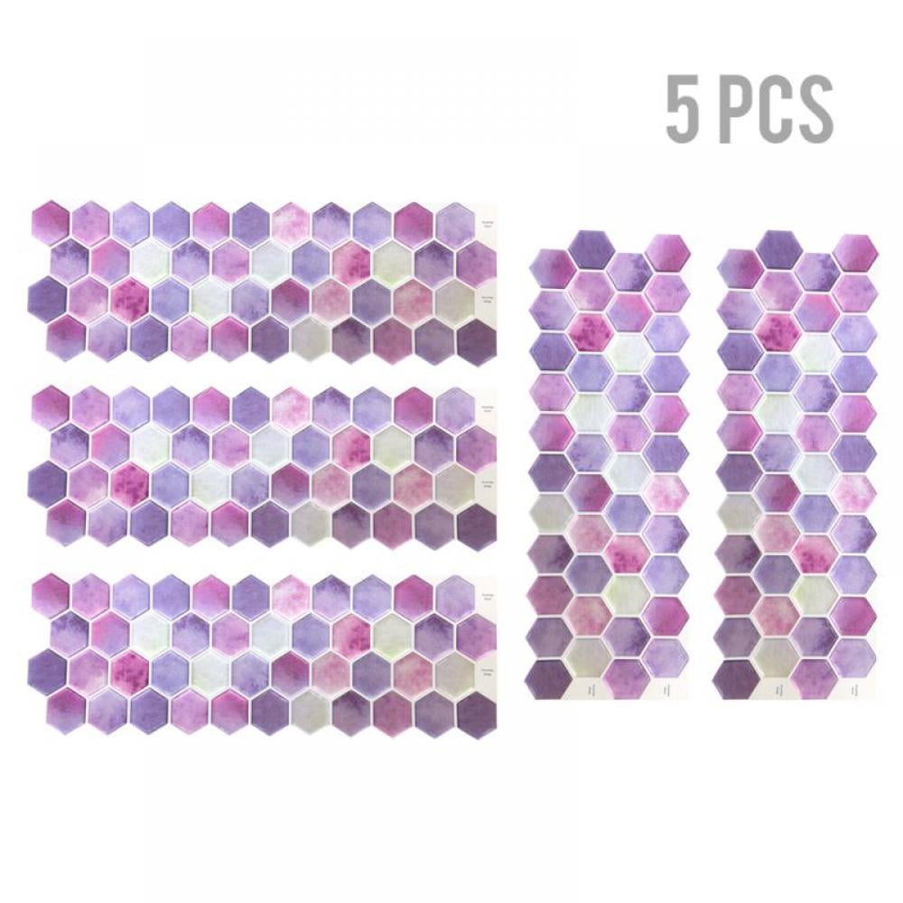 3D Mosaic Tile Sticker Removable Wallpaper Tile Green, 3D Self Adhesive ...