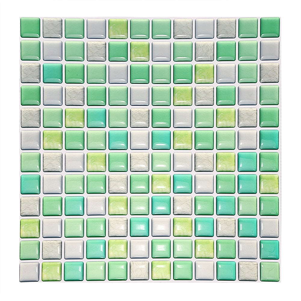3D Mosaic Tile Stickers Wall Sticker Home Decor For Kitchen Bathroom (9 ...