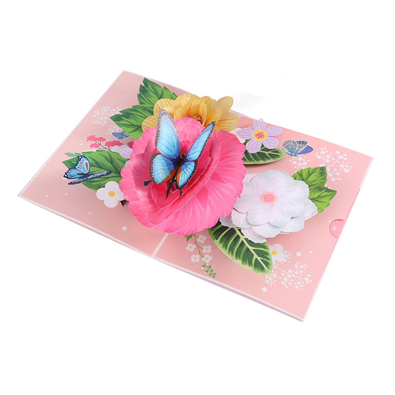3D Mother's Day Butterfly Series Bouquet Folding Greeting Card Paper ...