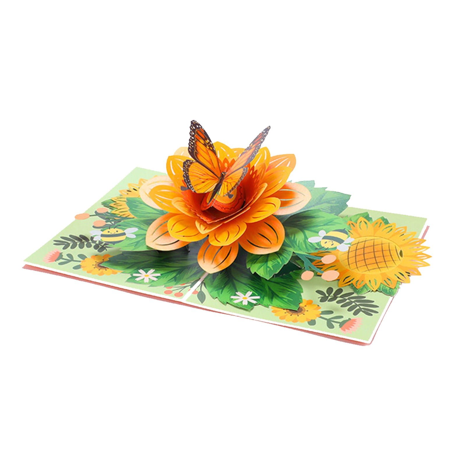 3D Mother's Day Butterfly Series Bouquet Folding Greeting Card, Paper ...