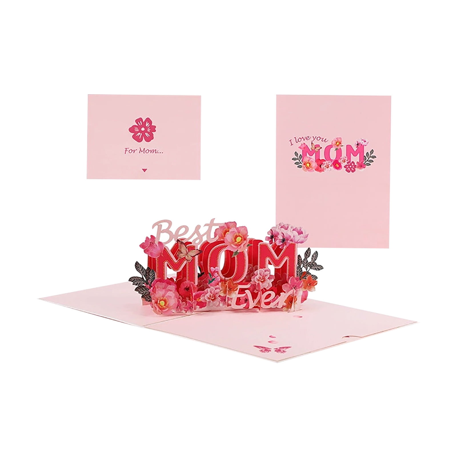 3D Mother’s Day Card – Intricate Cut ‘Mom Love You’ Design Elegant ...