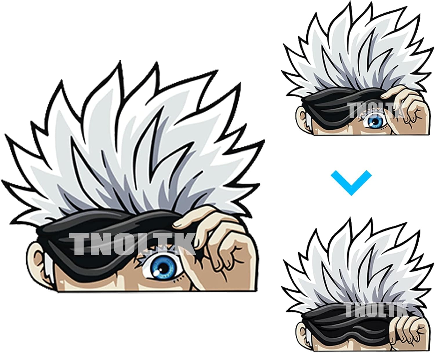 3D Motion Anime Car Decals Waterproof Stickers Anime Bumper Stickers ...