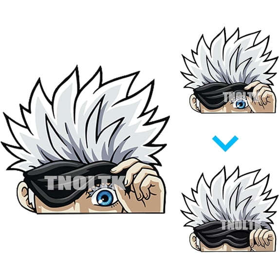 3D Motion Anime Car Decals Waterproof Stickers Anime Bumper Stickers ...