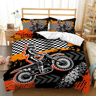 YST Motocross Rider Bed Sheets for Kids Boys Children Extreme Sports ...