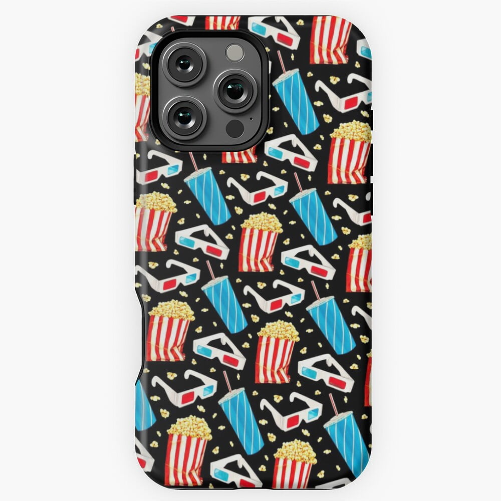3D Movie Retro Black Abstract Pattern iPhone Case 17 16 15 14 13 12 11 Pro Max - Walmart.com