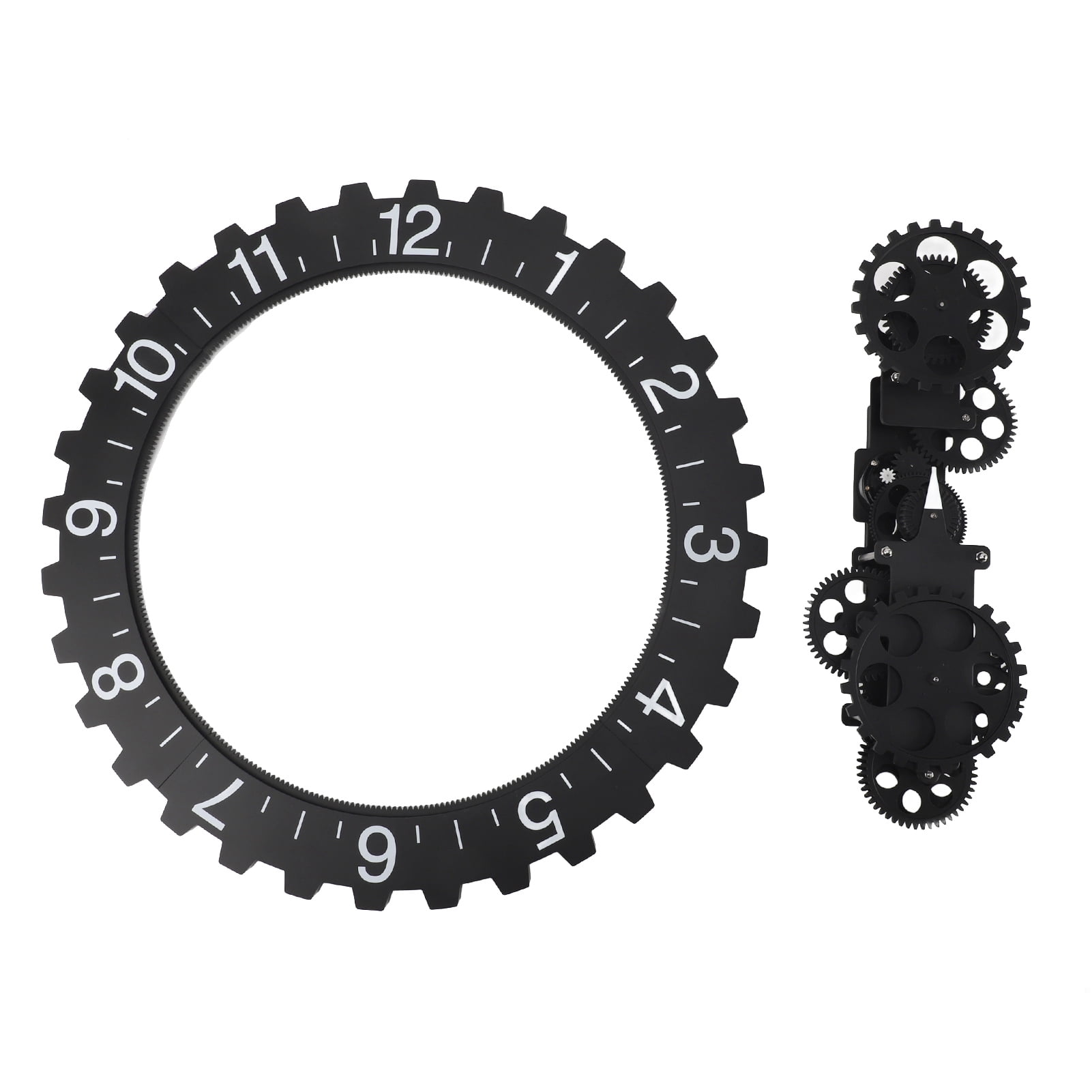 3D Moving Gear Clock Hanging Gear Clock Rotary Mechanical Hour Wheel ...