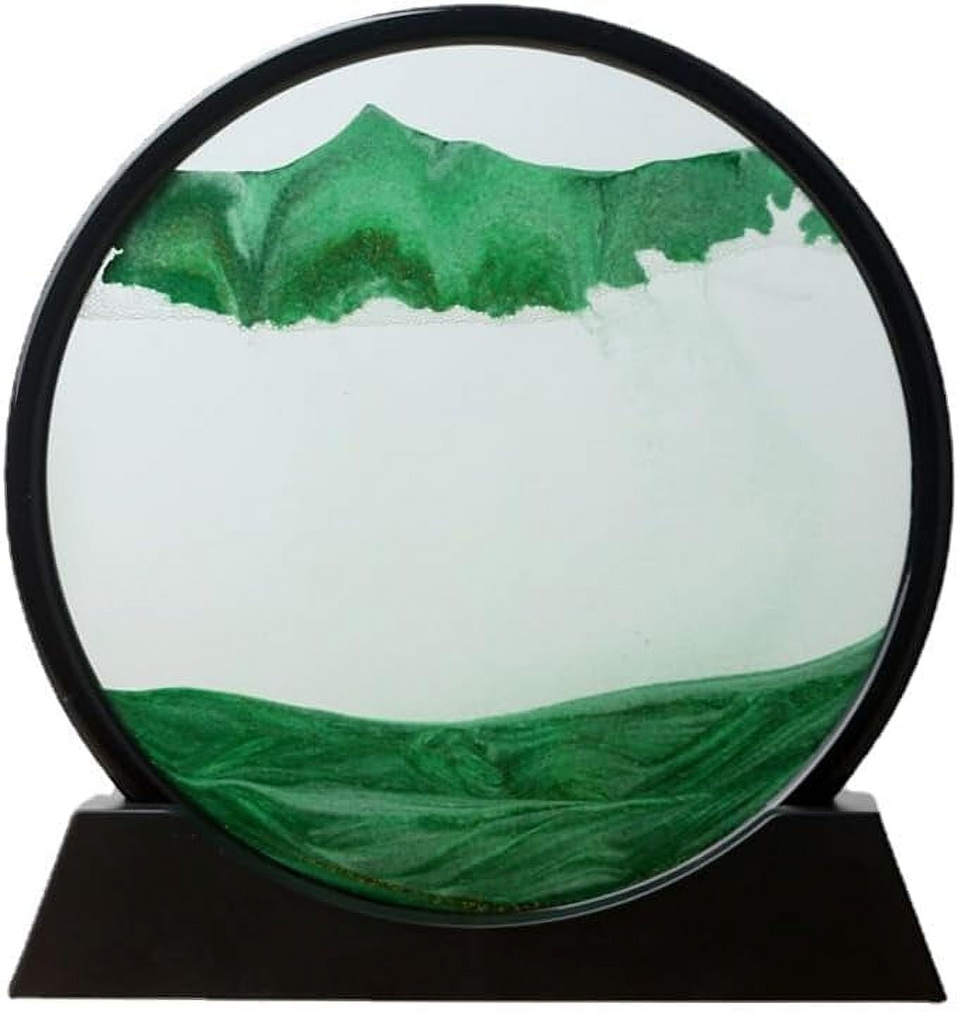 3D Moving Sand Art Liquid Motion Round Glass 3D Deep Sea Sand Art ...