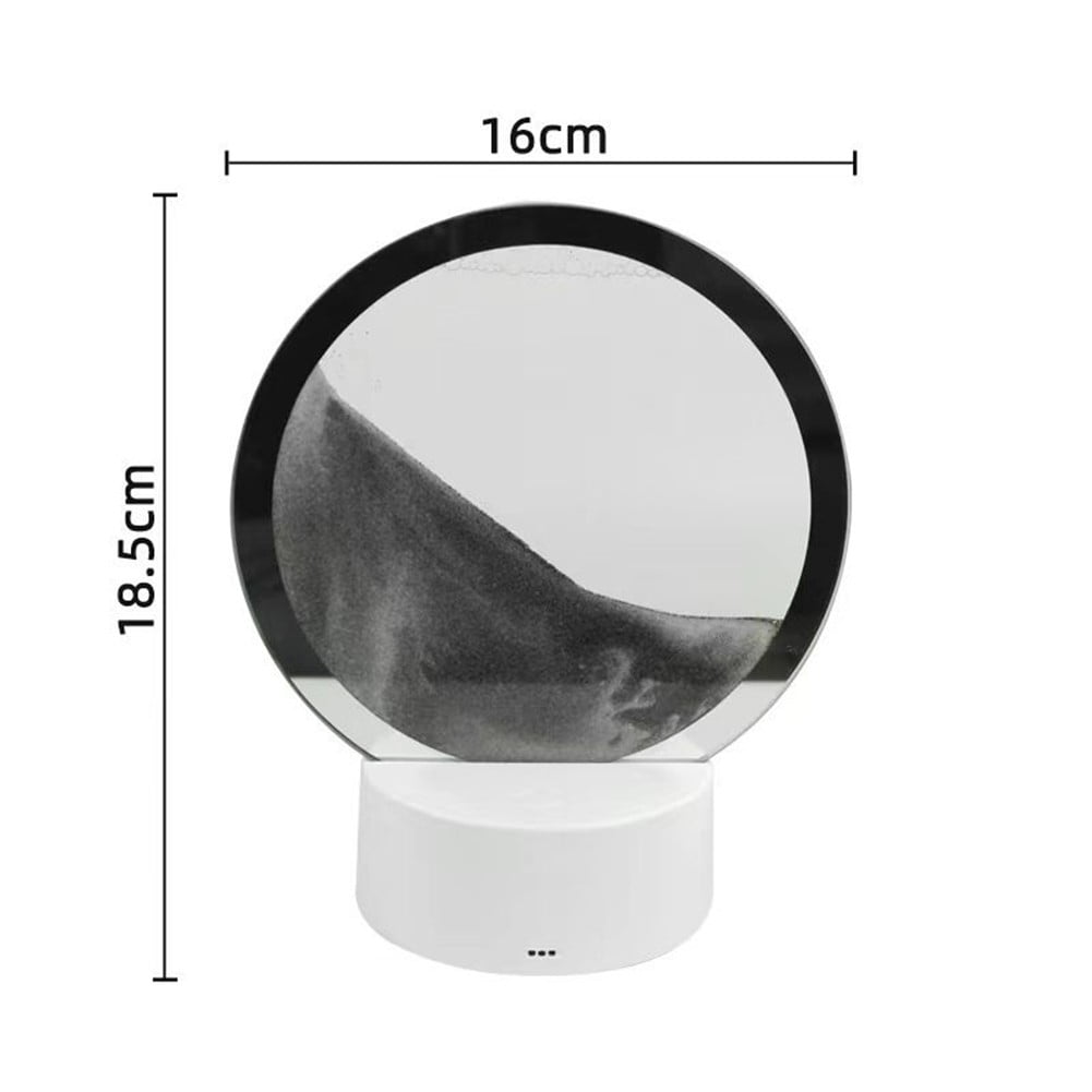 3D Moving Sand Art Picture Round Square Glass Sandscape In Motion ...