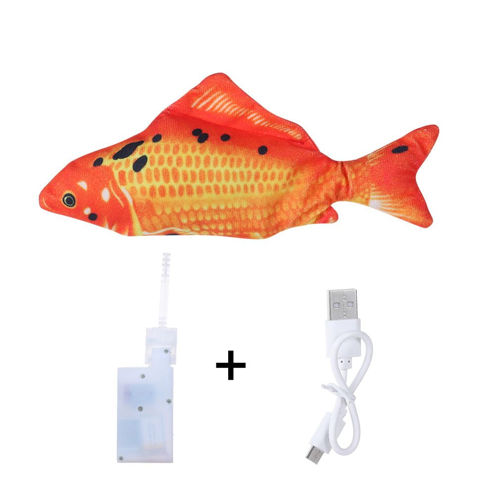 3D Moving Waggling Floppy Fish Interactive Pet Toy Cat Toys Simulation ...