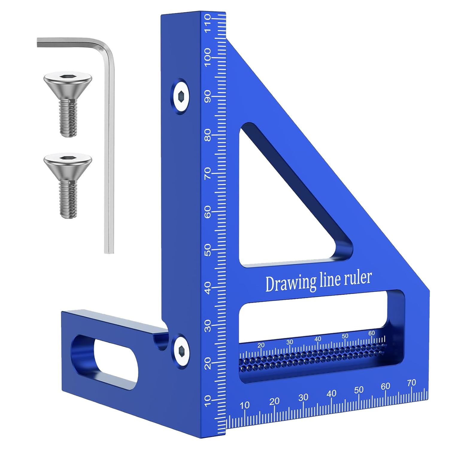 3D Multi-Angle Measuring Ruler, 45 90 Degree Aluminum Alloy Woodworking ...