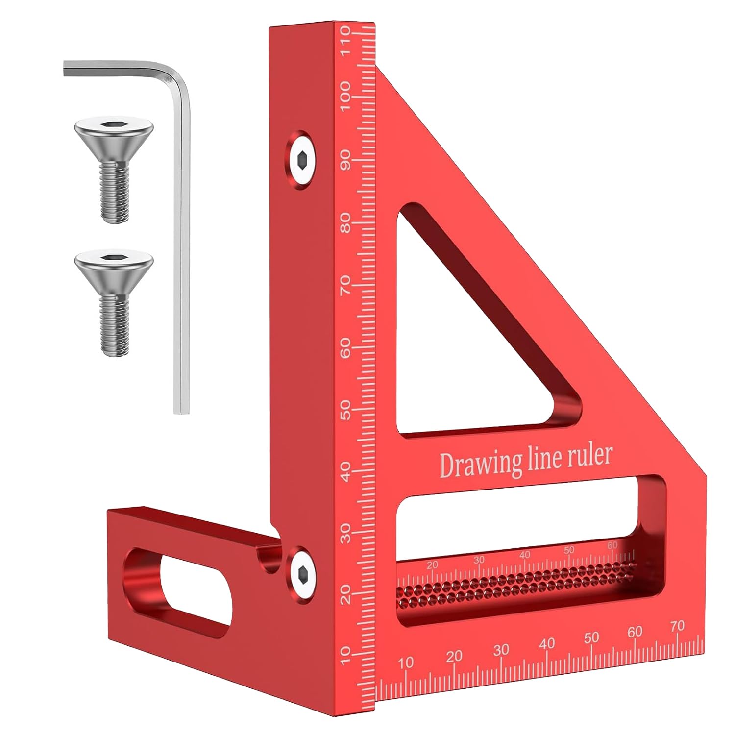 3D Multi-Angle Measuring Ruler, 45/90 Degree Aluminum Alloy Woodworking ...