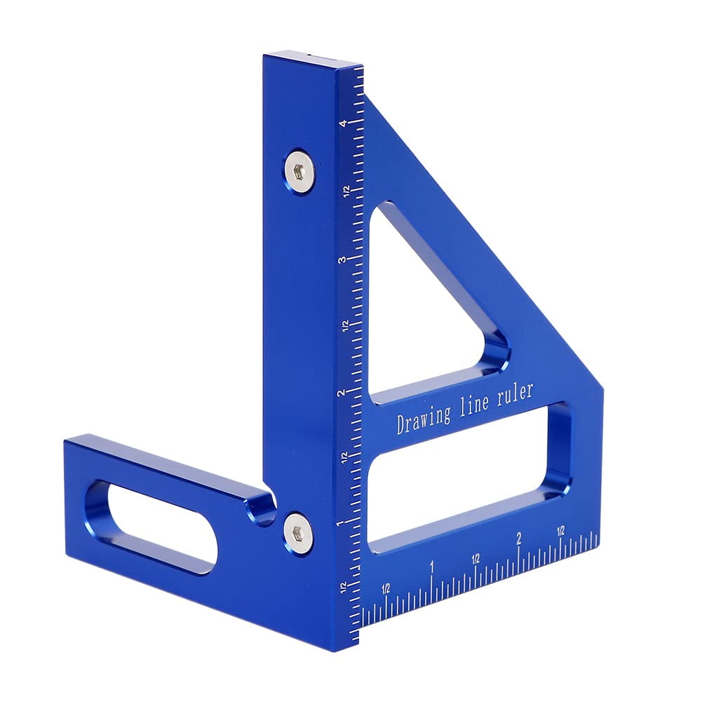 3D Multi-Angle Measuring Ruler,45/90 Degree Aluminum Alloy Woodworking ...