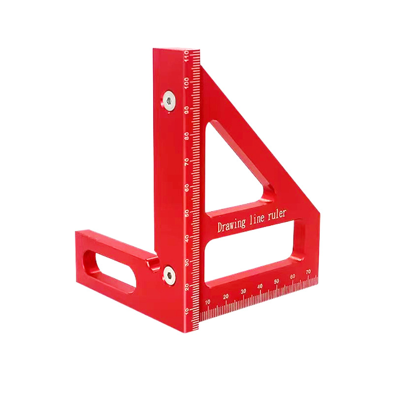 3D Multi Angle Measuring Ruler, 45/90 Degree Aluminum Alloy Woodworking ...