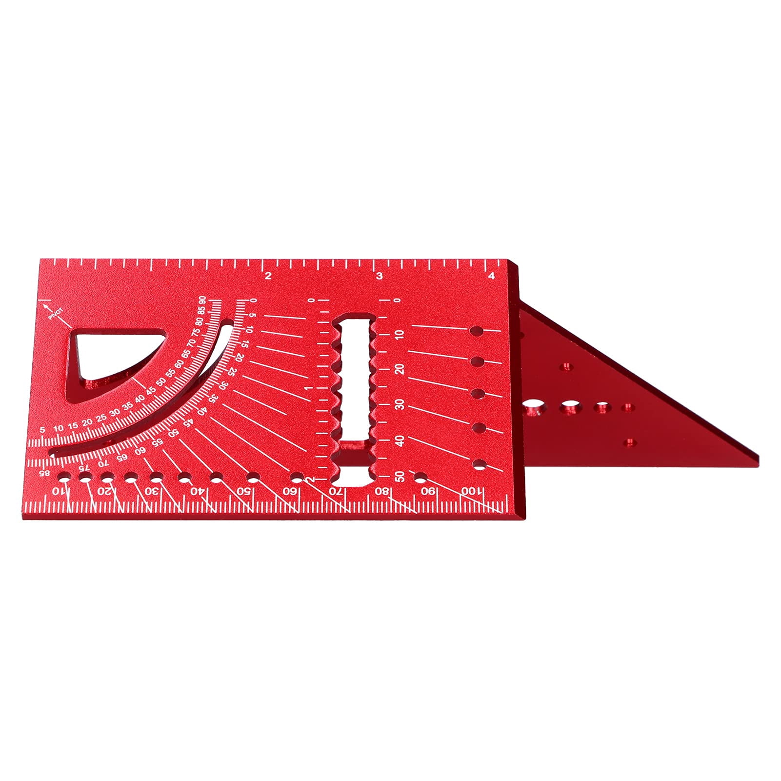3D Multi Angle Measuring Ruler, Aluminum Alloy Woodworking Size Measure ...