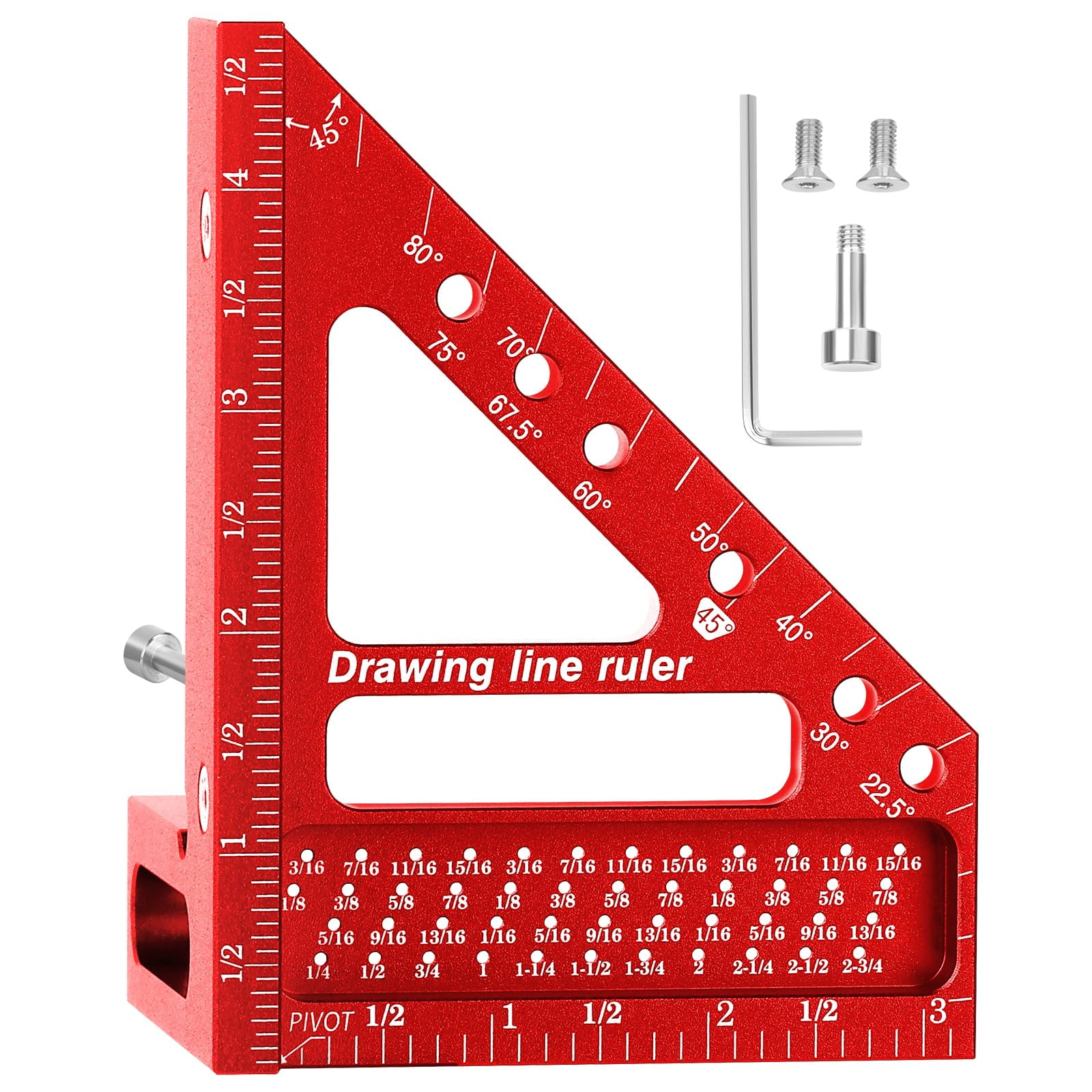 3D Multi-Angle Measuring Ruler - High Precision Aluminum Alloy ...