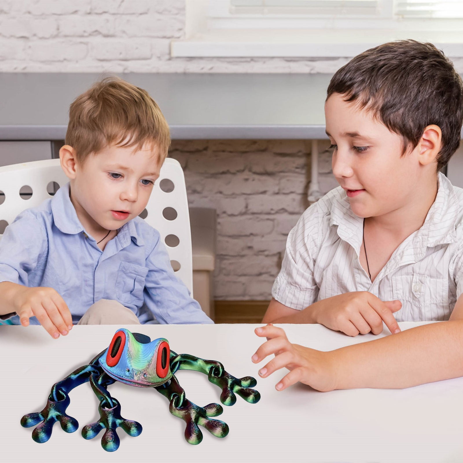 3D Multi-Color Printed Articulated Frog Toys, Desktop Toys to Relieve ...