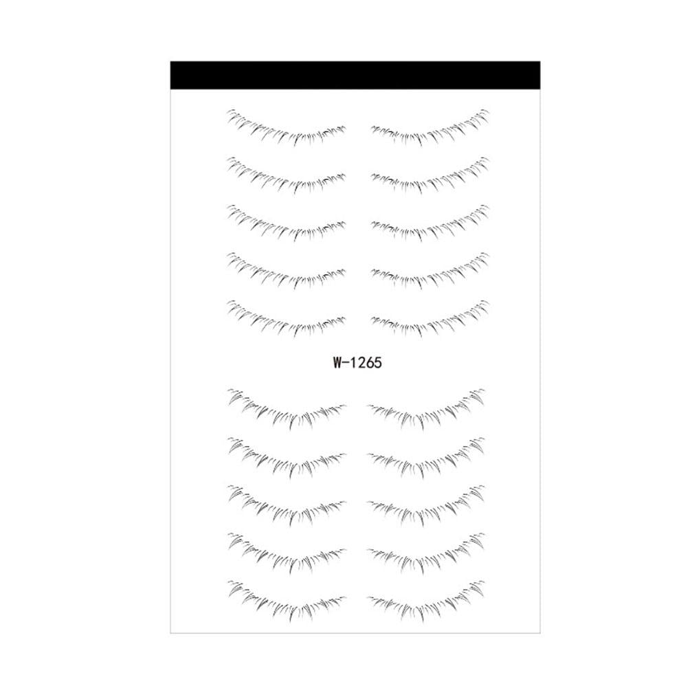 3D Multi-Style Lower Eyelash Tattoo Stickers Transfer Lashes Makeup ...