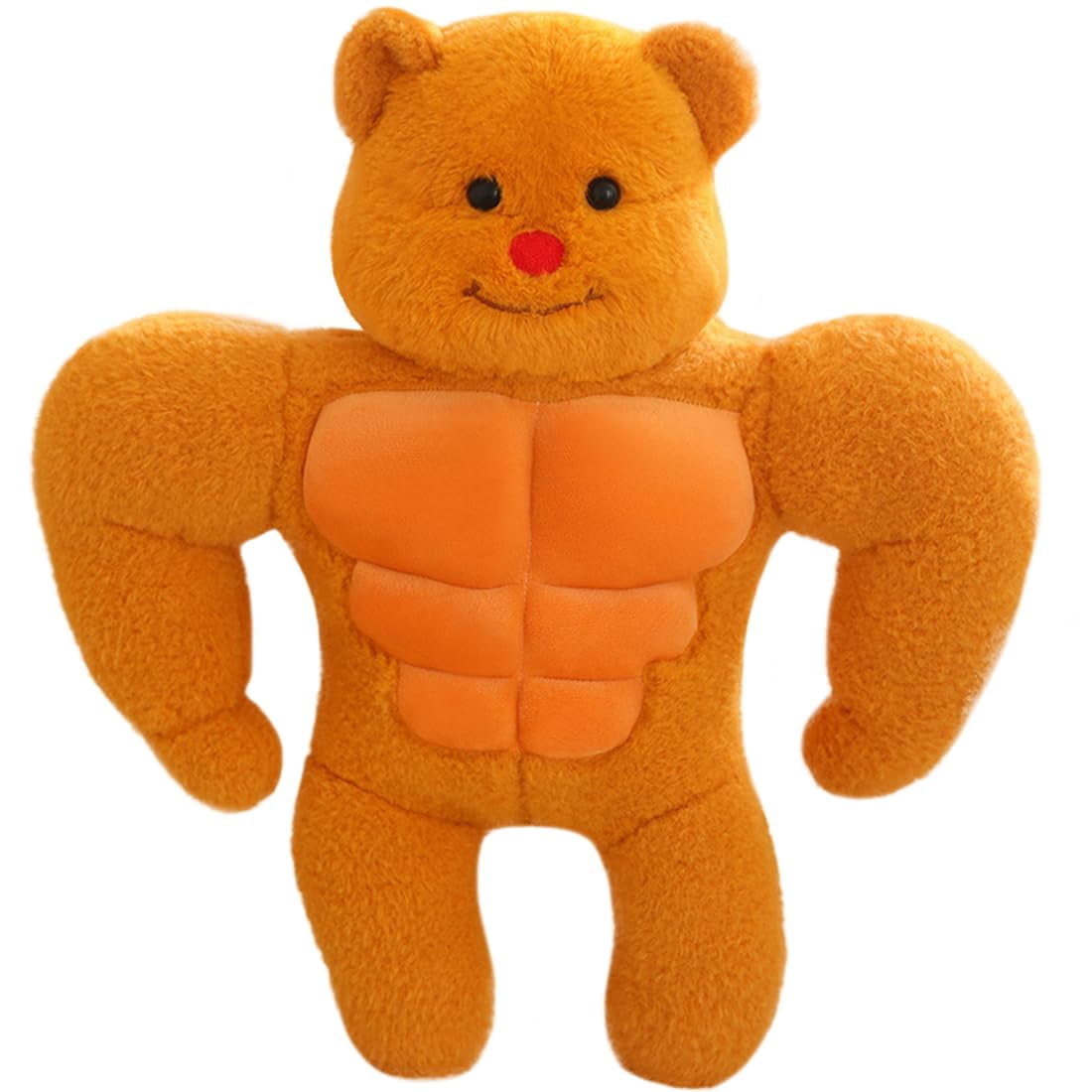 3D Muscle Butter Bear Stuffed Toy Kawaii Muscle Teddy Bear Plush Toy ...