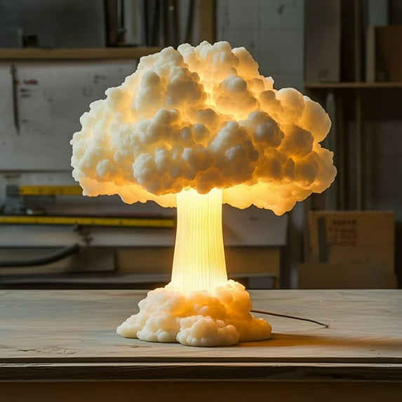 3D Mushroom Cloud Explosion Night Light Unique Atmosphere Lamp For ...