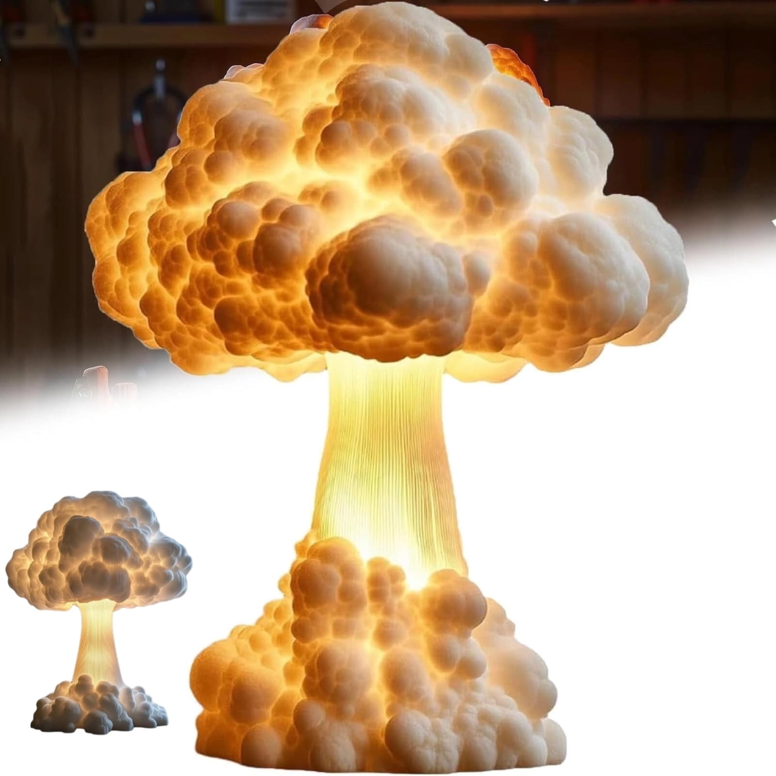 3D Mushroom Cloud Explosion Table Lamp, Nuclear Explosion Atomic Bomb ...