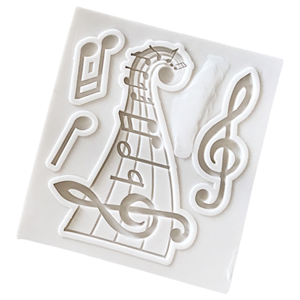 3D Musical Note Silicone Candle Molds for Candle Soap Fondant Chocolate ...