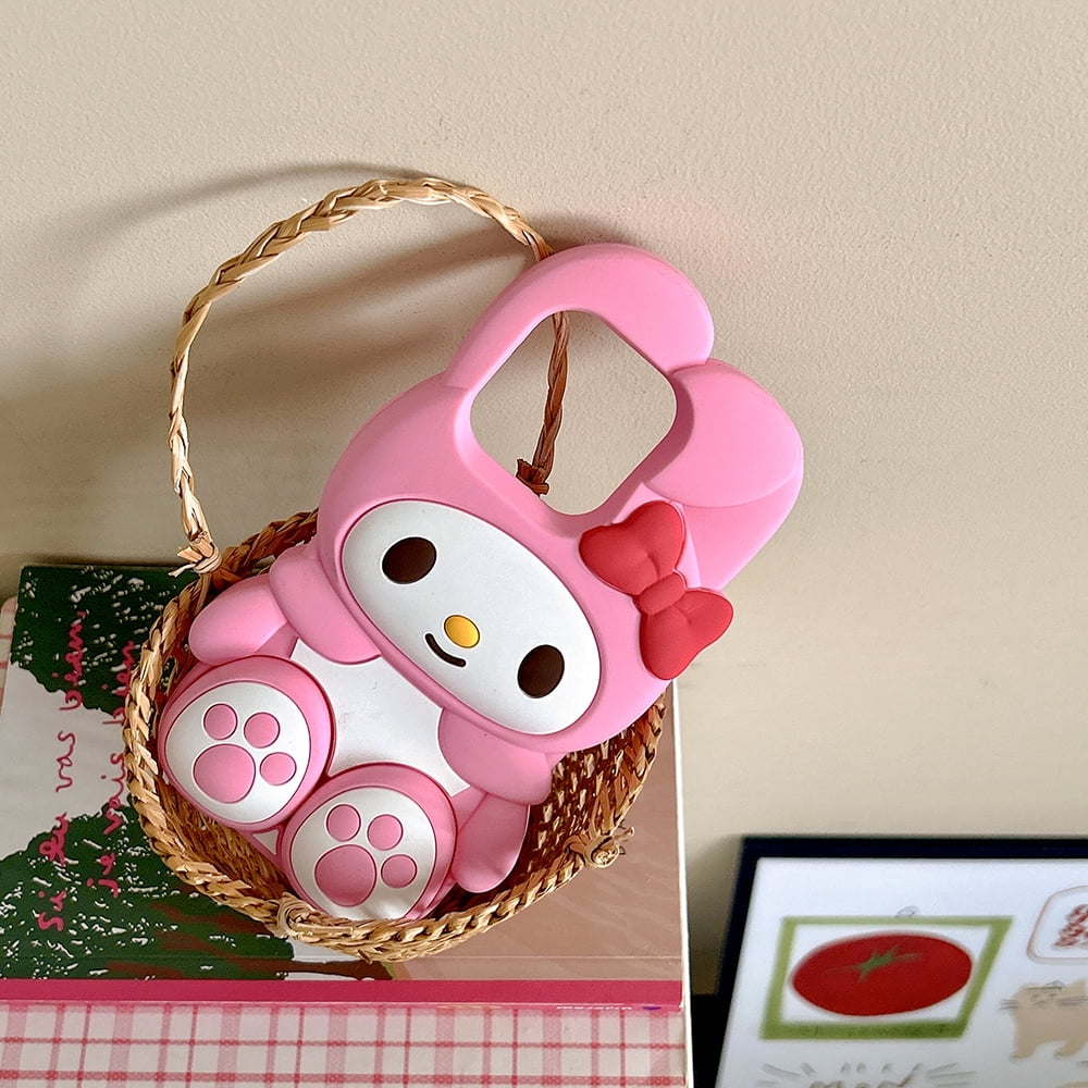 3D My Melody Stretching Feet Stand Holder Cover For iPhone 12 13 14 15 ...