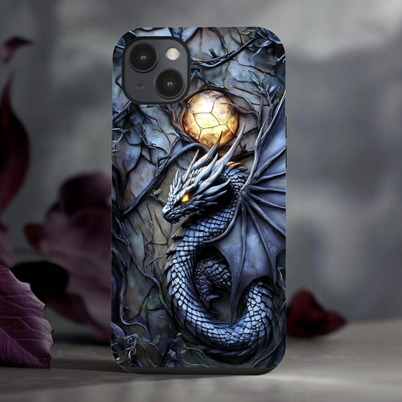 3D Mystical Dragon Fantasy Dark Gothic Phone Case 17 16 15 14 13 12 11 ...