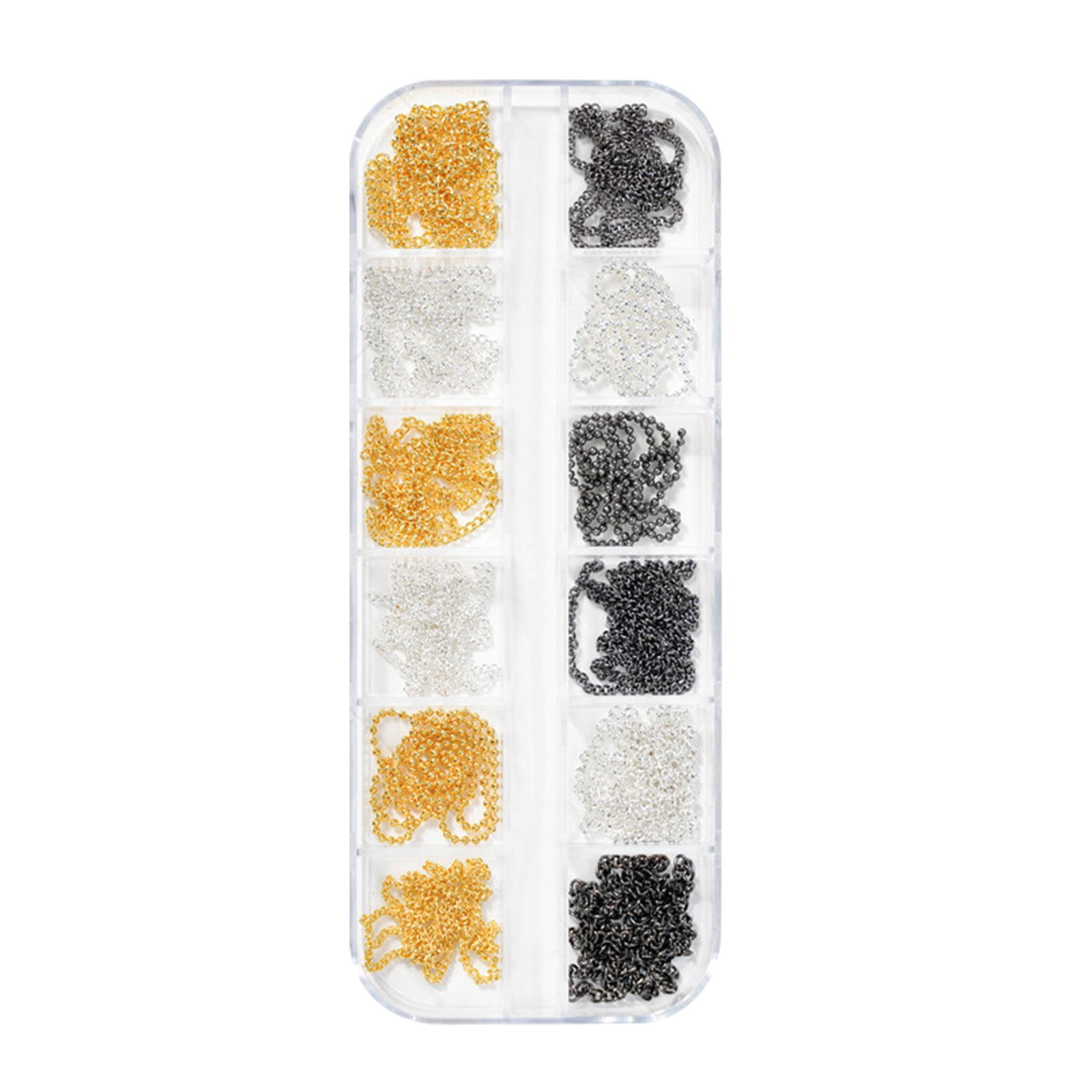 3D Nail Chain Colorful Chain With Drill Nails Metal Decorative Chain ...