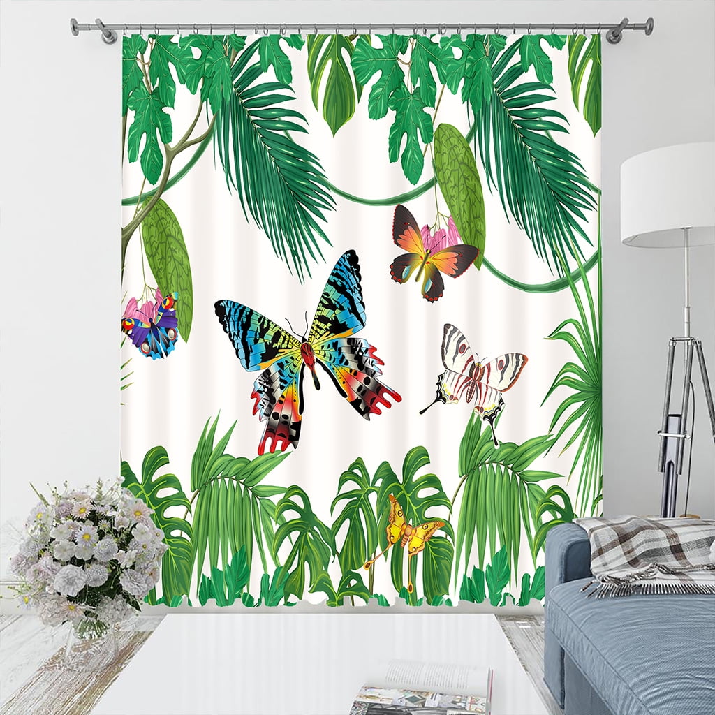 3D Nature Colorful Butterfly Series Modern Girl Thin Shading Polyester ...