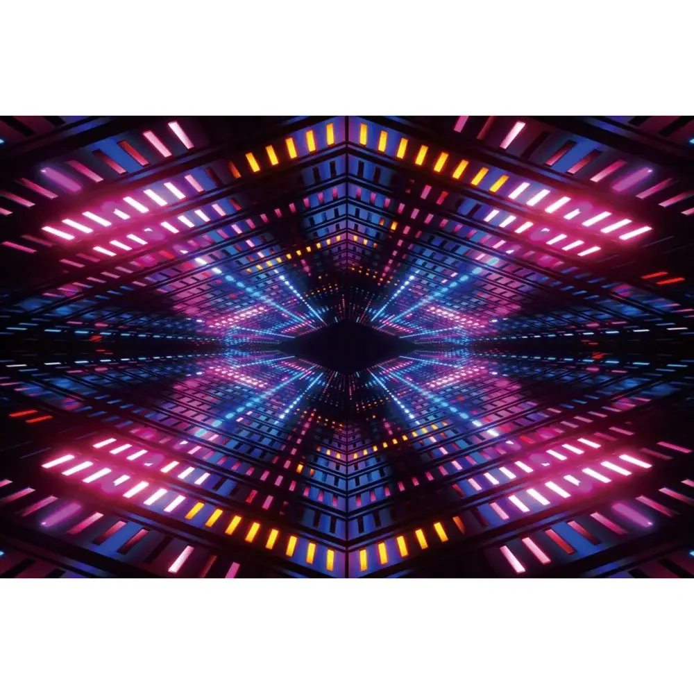 3D Neon Color Dance Stage Backdrop for Photography Wom M Birthday ...