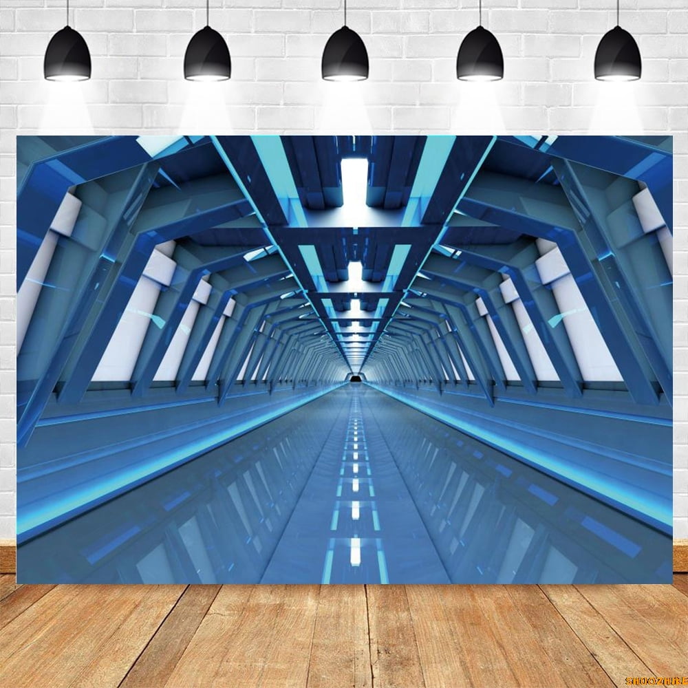 3D Neon Stage Photography Backdrop Glitter Light Kid Adult Birthday ...