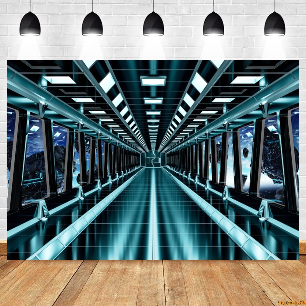 3D Neon Stage Photography Backdrop Glitter Light Kid Adult Birthday ...