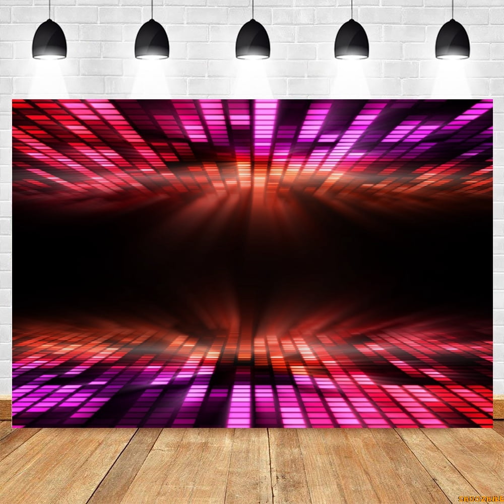 3D Neon Stage Photography Backdrop Glitter Light Kid Adult Birthday ...