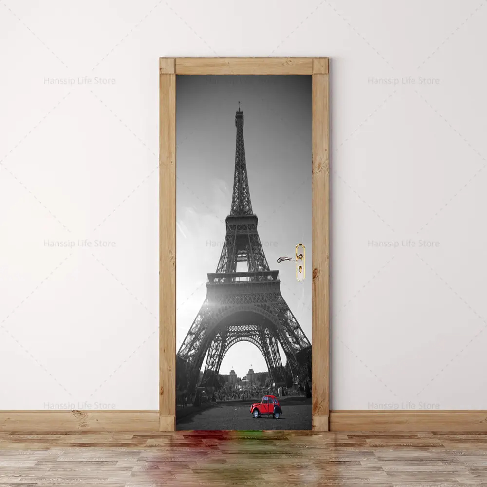 3D New Door Sticker Simple n Style Vinyl PVC Waterproof Self-adhesive ...