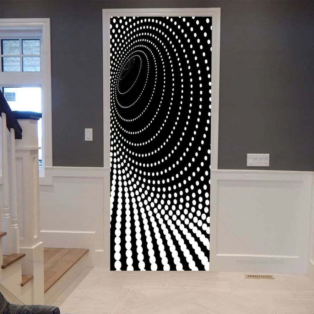 3D New Door Sticker Simple n Style Vinyl PVC Waterproof Self-adhesive ...