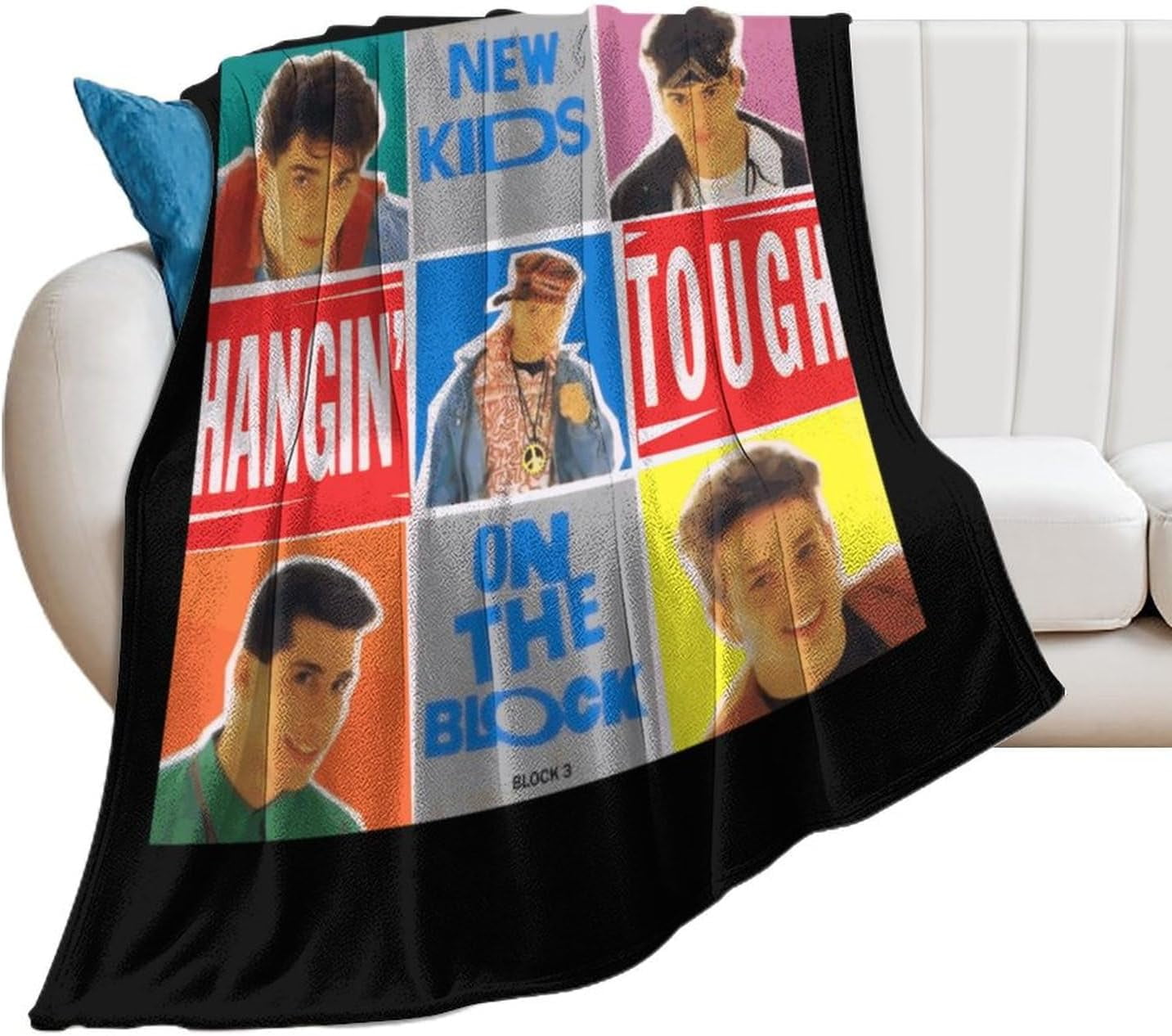 3D New Kids On The Block Flannel Fleece Throw Blanket,280 G Lightweight ...