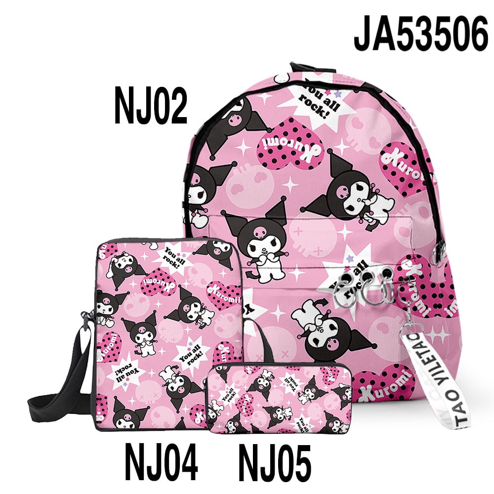 3D New Pattern Print Peripheral Sanrio Clow M Kuromi Three-Piece ...