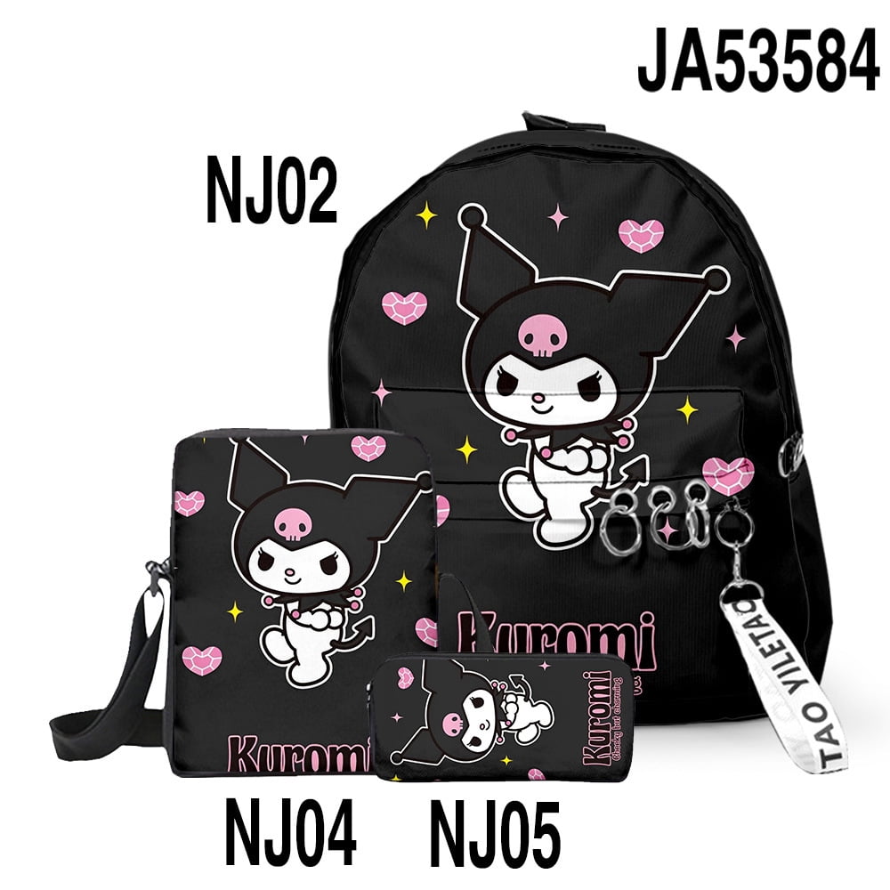 3D New Pattern Print Peripheral Sanrio Clow M Kuromi Three-Piece ...