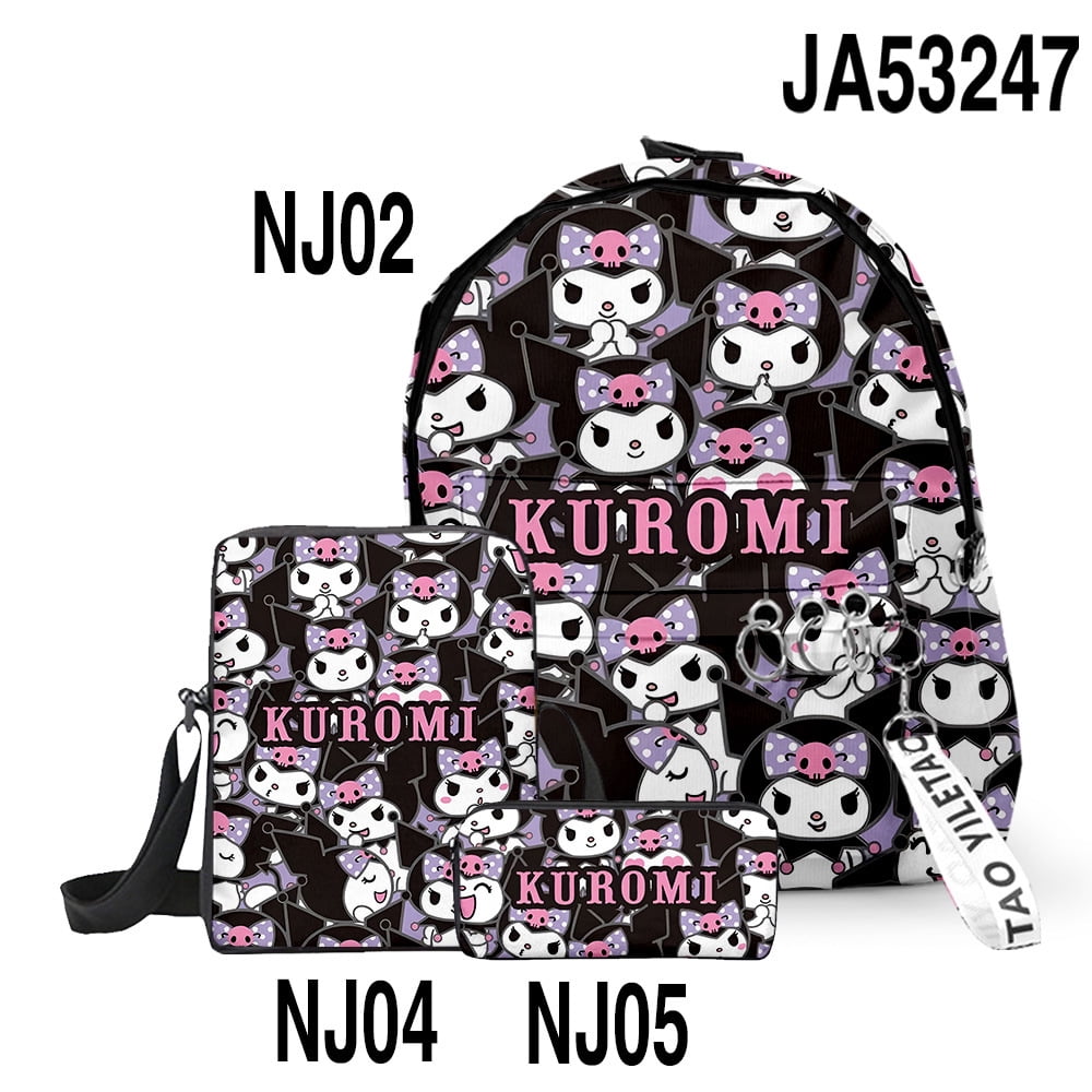 3D New Pattern Print Peripheral Sanrio Clow M Kuromi Three-Piece ...