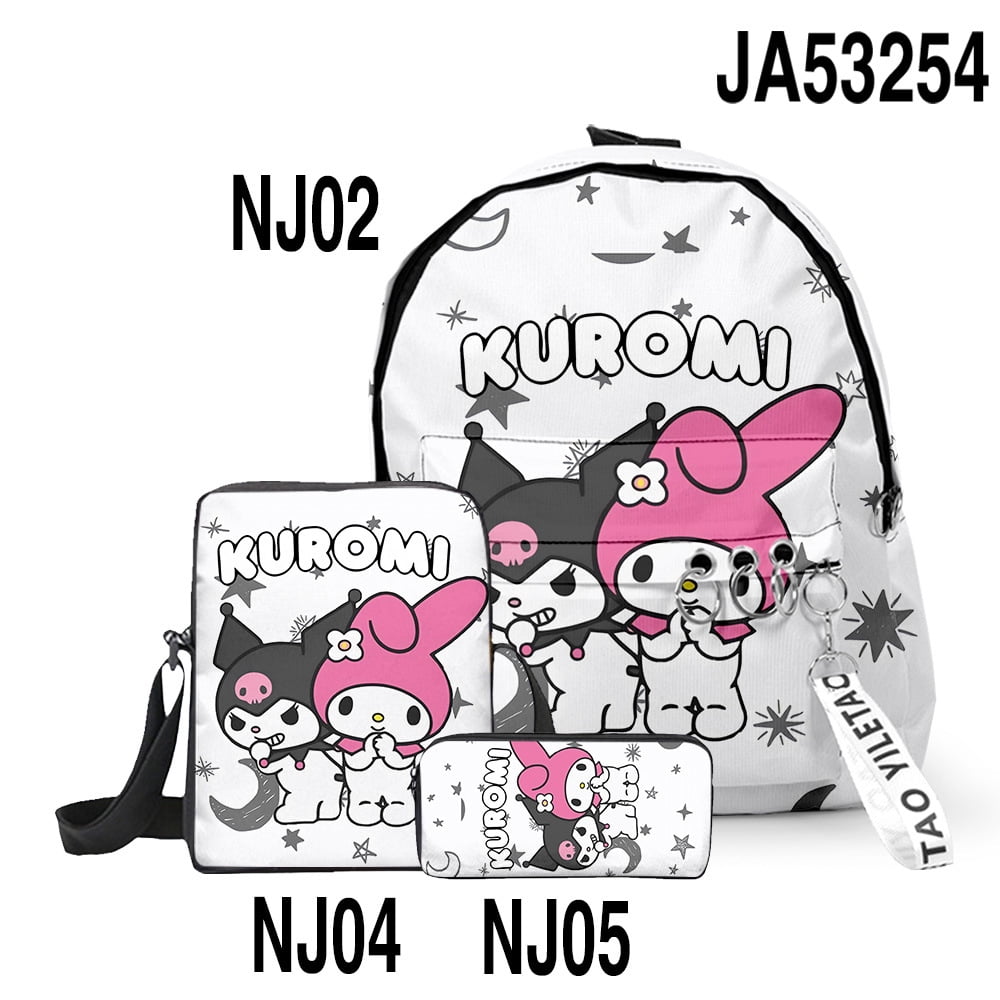 3D New Pattern Print Peripheral Sanrio Clow M Kuromi Three-Piece ...