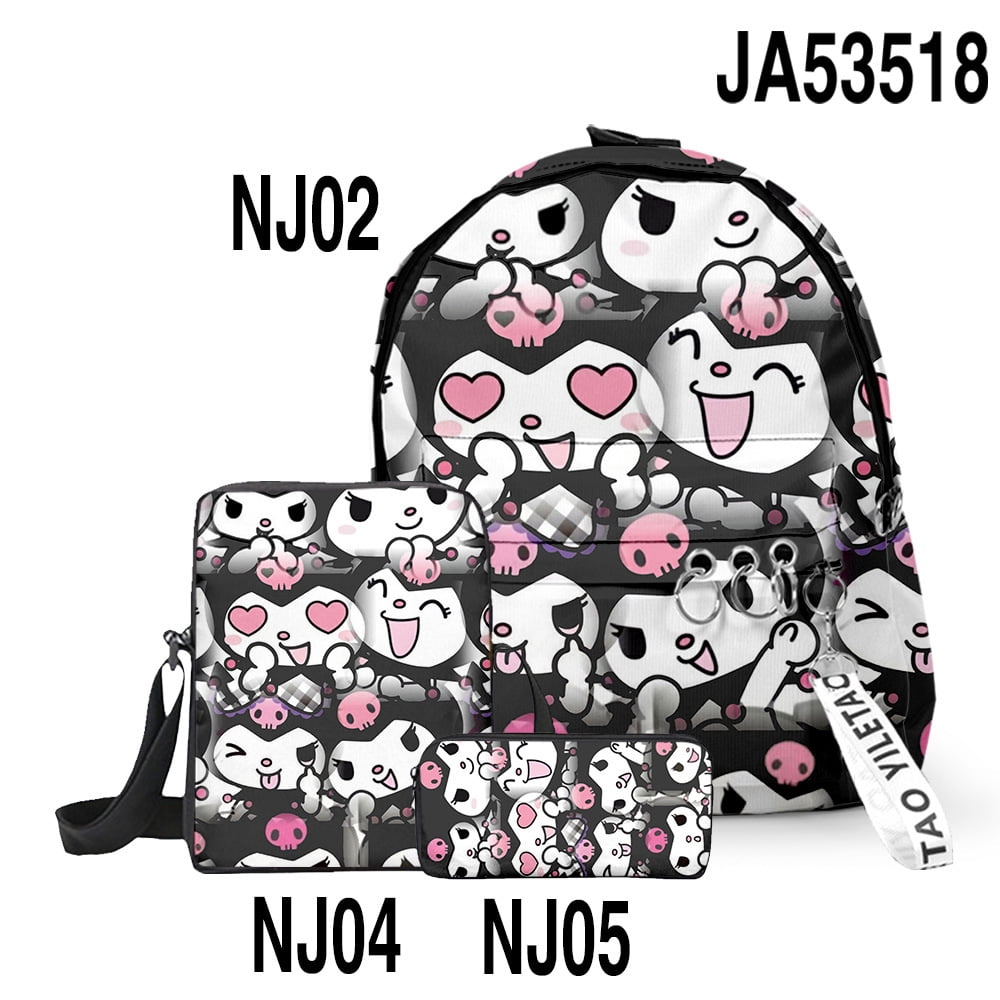 3D New Pattern Print Peripheral Sanrio Clow M Kuromi Three-Piece ...