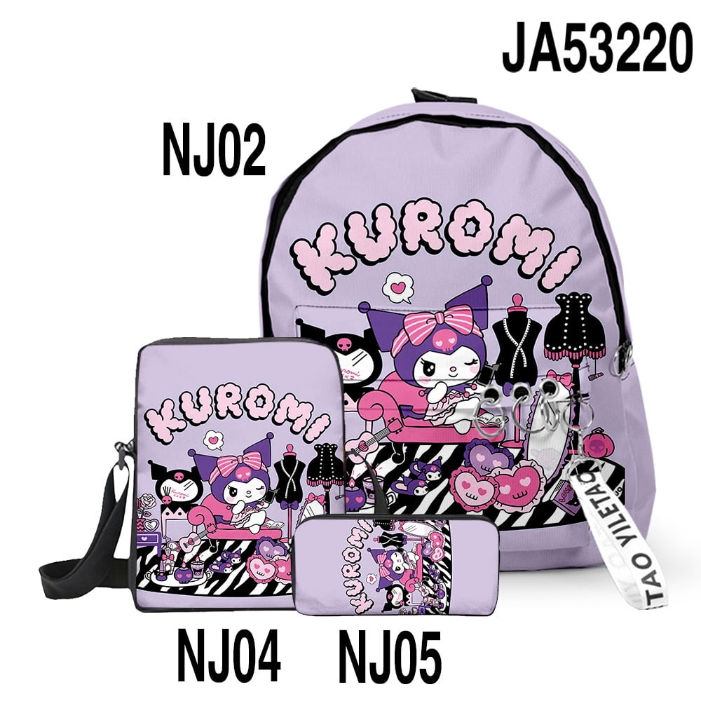 3D New Pattern Print Peripheral Sanrio Clow M Kuromi Three-Piece ...